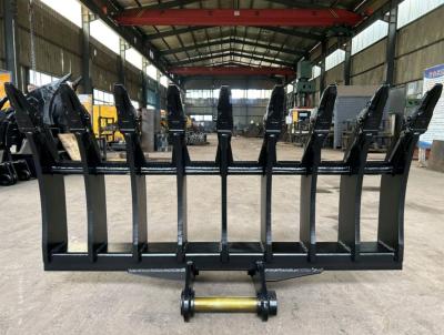 China Excavator Rake Bucket , land rake for excavator PC320D PC200 for sale