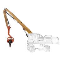 China Top No.1 Pile Driver For Excavator Excavator Sheet Pile Driver Boom Hydraulic Pile Driver Boom Arm Excavator Long Boom for sale