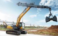 China Hydraulic Excavator Arm Telescopic Boom Extends Up To 32 Meters With 1.5cbm Clamshell Bucket for sale