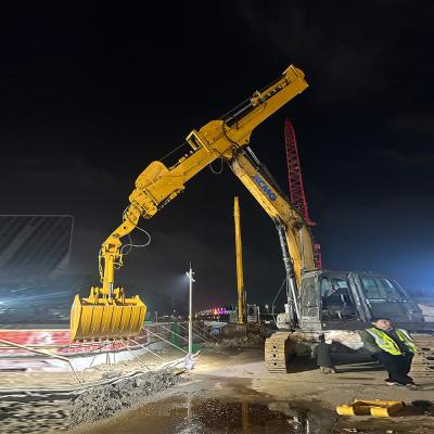 China BS900 Steel Plate Board Clamshell Telescopic Arm with 0.8 Cbm Digging Bucket for sale