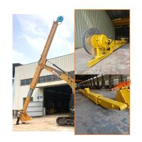 China 10-12M Telescopic Construction Equipment Boom For 20~50T Excavator PC320 Hydraulic Cylinder for sale