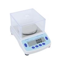 China DJ 10 mg readability Ultra-compact design battery-powered built-in RS232 entry-level laboratory balance, 300 g x 0.01 g white for sale