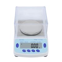 China DJ 10 mg readability Ultra-compact design battery-powered built-in RS232 entry-level laboratory balance, 300 g x 0.01 g white for sale