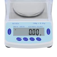 China DJ 10 mg readability Ultra-compact design battery-powered built-in RS232 entry-level laboratory balance, 300 g x 0.01 g white for sale