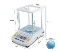 China Weight Measurement Electronic Balances Chemistry Pharma Food Scales 1mg Sensitive Glass Windshield External Cal for sale