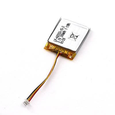 China Tiny 3.7V 300mAh Li Poly Rechargeable Battery Pack  for Mini Electronics for sale
