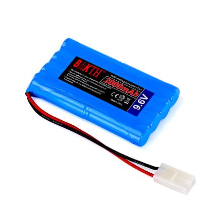 China BAKTH 9.6V 2000mAH Nickel Metal Hybrid Batteries 8 Cell With KET Connector Plug for sale