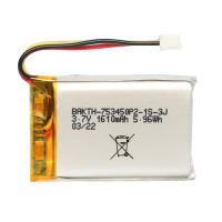 China Factory Hot Sales Battery BAKTH-753450P2-1S-3J 1610mah 3.7v Rechargeable Li-pol Lithium Ion Batteries for sale