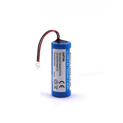 China BAKTH-18500-1S-2M 3.6V 1500mAh Li-ion Battery Cell 18500 Rechargeable for Flashlight for sale