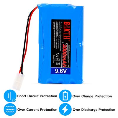 China 9.6V 2000mAh Nickel Metal Hydride Battery Pack BAKTH With Tamiya Connector for sale