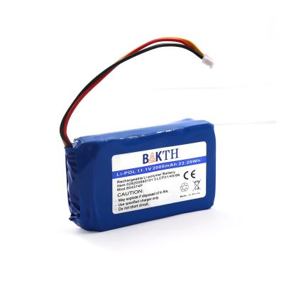 China BAKTH-604374P-3S1P-3 11.1V 2000mAh Factory Wholesale Lithium Polymer Battery Pack Rechargeable Lithium Ion Batteries Pack for sale