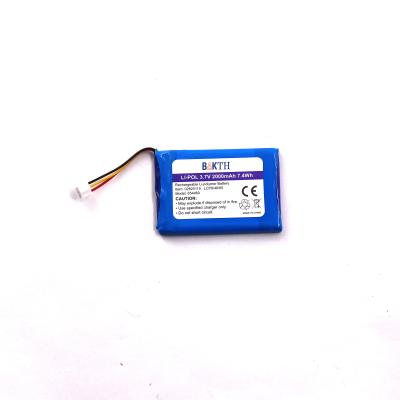 China BAKTH-654460P-1S-3J 3.7V 2000mAh Lithium Polymer Battery Pack Rechargeable Battery Pack for Electronic Appliance for sale