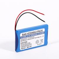 China Small Capacity Rechargeable 423048A2 3.7V 650mAh Square Li-Ion Battery Pack for Digital Product for sale