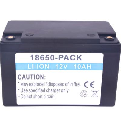 China Big Capacity 10Ah 12V 18650 Li Battery Pack INR ICR 120wh Lithium Rechargeable Battery for Power Tools for sale