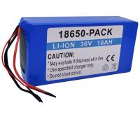 China Eco-friendly 18650 12V 24V 36V 48V 10Ah Lithium Ion Battery Pack for Electric Ebike for sale