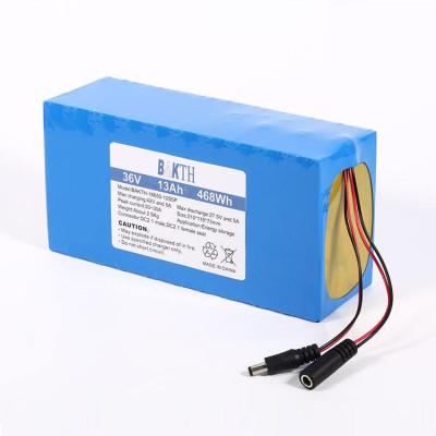 China 18650 Li Ion Rechargeable 36V 13Ah 10S5P Li-ion Battery for Electric Bike 36 Volt Lithium Battery Pack for sale