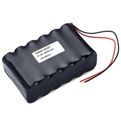 China 21.6V Rechargeable Lithium Ion 4800mAh 18650 Li-ion Battery Packs for sale