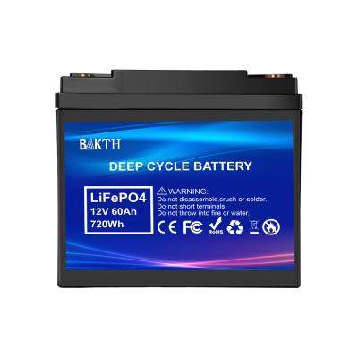 China LiFePo4 Battery Pack High Cycle Life Rechargeable Portable 12.8V 60Ah Battery Pack for sale