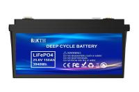 China 150Ah LiFePO4 Lithium Battery 24V LiFePO4 Solar Battery with Multi-functions for sale