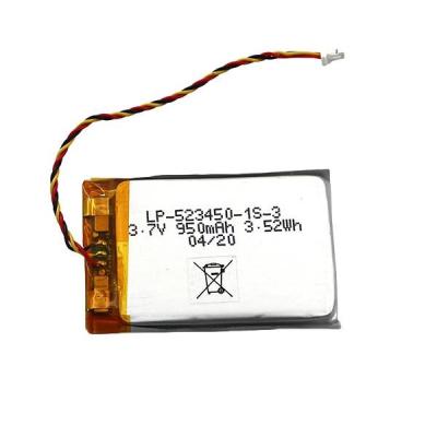 China 950mAh Li Polymer Battery Pack High Performance With Extended Lifespan for sale