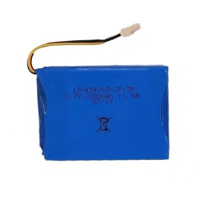 China Customized Li Polymer Battery Cell Rechargeable OEM LP-454965-2P-3M 3.7V 3000mAh for sale