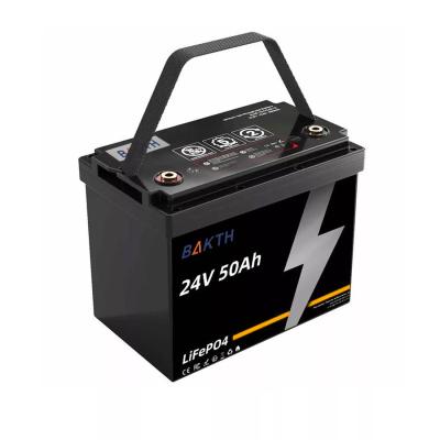 China Customized Stable 24V 50Ah 100Ah 150Ah 200Ah LiFePO4 Deep Cycle Lithium Battery for sale