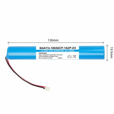 China 18650 1S2P Lithium Ion Battery Pack 6700mAh OEM For Power Tools for sale