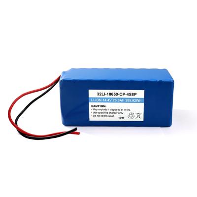 China Powerful 14.4V 26.8V 4S8P Lithium 18650 Li Ion Battery Pack CC/CV Charging Mode and Back-up Battery for sale