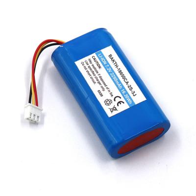 China Custom Power Pack 7.2V 2250mAh18650 Li ion Rechargeable Battery with 2S-3J Configuration for sale
