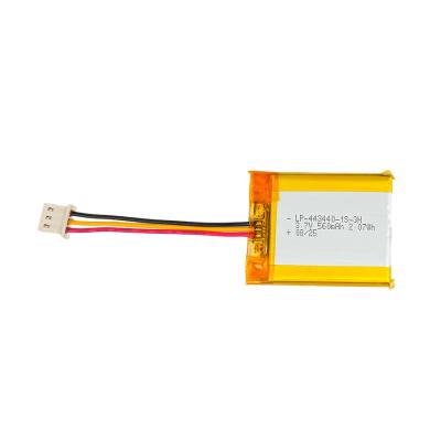 China LP-443440-1S-3H Lipo Battery Pack 3.7V 560mAh Rechargeable Lithium Polymer Battery for Wearables for sale