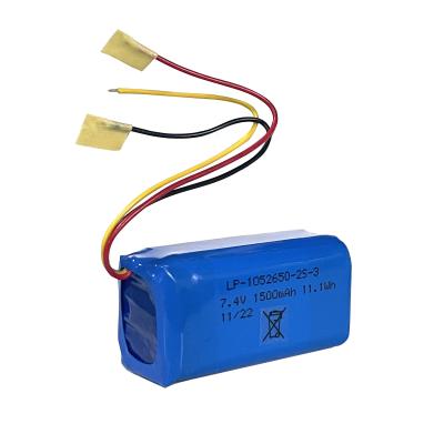 China Lithium Battery Pack 7.4V 1500mAh for Electric Mobility and Portable Power Applications for sale