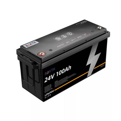China 24V 100Ah Lithium LiFePO4 Battery For Home Car Camping for sale