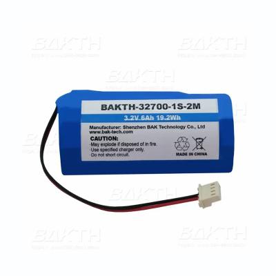 China LiFeP04 Lithium Battery BAKTH-32700-1S-2M 3.2V, 6Ah, 19.2Wh For Portable Device for sale