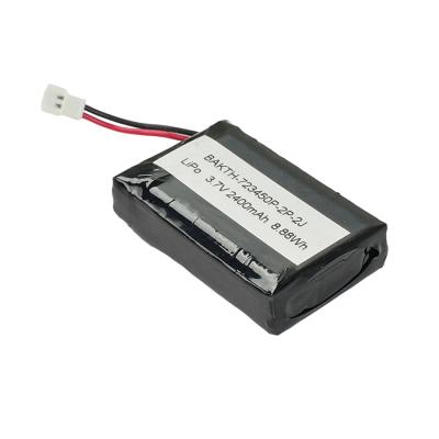 China BAKTH-723450P-2P-2J, 3.7V, 2400mAh, 8.88Wh for sale