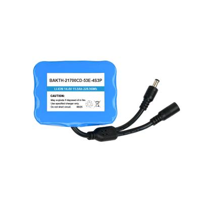 China High Performance 14.4V 15900mAh 21700 4S3P Li-ion Battery Pack BAKTH-21700CD-53E-4S3P for sale