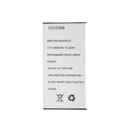 China BAKTH-874080PACK, 3.7V 3600mAh, 13.32Wh for sale