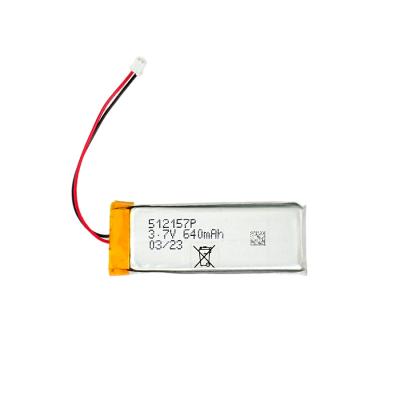 China BAKTH-512157P, 3.7 V, 640 mAh, 2.37 Wh for sale