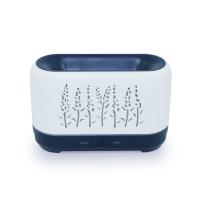 China Ultrasonic Aroma Diffuser Humidifier 200ml Tabletop Flame Effect Night Light USB 24V CE RoHS for sale