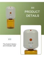 China 1.5W 130ml Motion Sensor Wall Plug In Aroma Diffuser ABS White Essential Oil Diffuser for sale