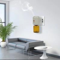 China 1.5W 130ml Motion Sensor Wall Plug In Aroma Diffuser ABS White Essential Oil Diffuser for sale