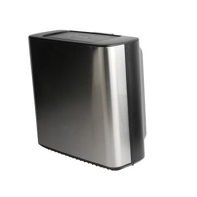 China Stainless Steel Wall Mounted Paper Towel Dispenser 30x13x28.3cm Manual Tissue Box Holder for Bathroom for sale