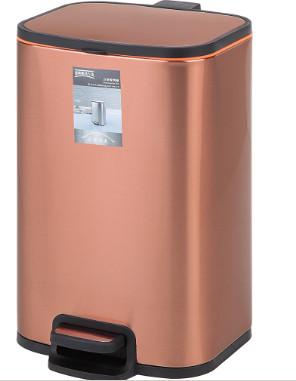 China 6L Stainless Steel Foot Pedal Trash Bin CE Certified Odor Proof Garbage Can for sale