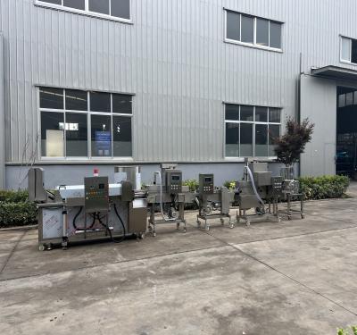 China Automated Chicken Nugget Processing Line For Chicken Fish And Plant Based Nuggets for sale