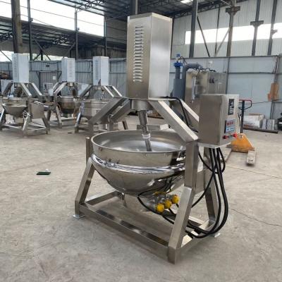 China Industrial LPG Gas Cooking Kettle Automatic Food Standard Planetary Mixer Jacketed Cook Pot for sale