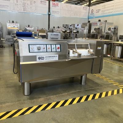 China 2.6 KW Industrial Frozen Meat Cutter For Cubing And Dicing Meat Blocks Automatically for sale