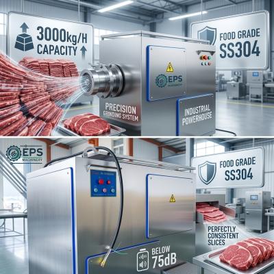 China Pet Food Industrial Meat Grinder High Strength And Stable Meat Mincer For Cowhide And Frozen Meat for sale