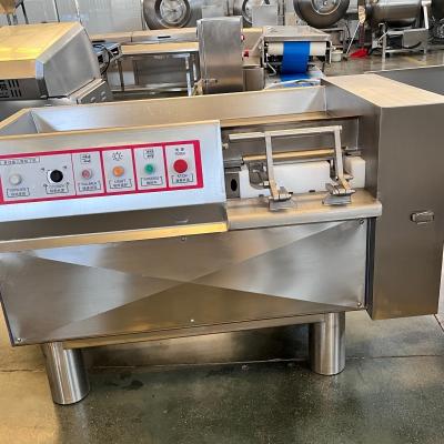 China Easy Operation Frozen Meat Cube Cutter Automatic Dicing Machine  With Customizable Cube Size for sale