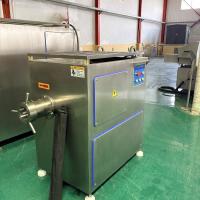 China Fast Delivery Electric Meat Grinder SJR-D120 300-800kg/h Stainless Steel Frozen Meat Mincer for Small Processing Plant for sale