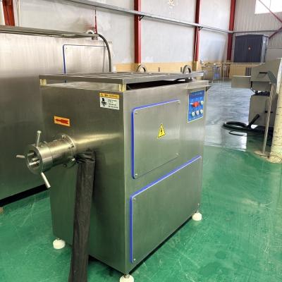 China Fast Delivery Electric Meat Grinder SJR-D120 300-800kg/h Stainless Steel Frozen Meat Mincer for Small Processing Plant for sale