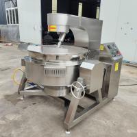China 500L Industrial Gas Steam Jacketed Kettle 304 Stainless Steel Large Capacity Cooking Pot Food Factory Equipment for sale